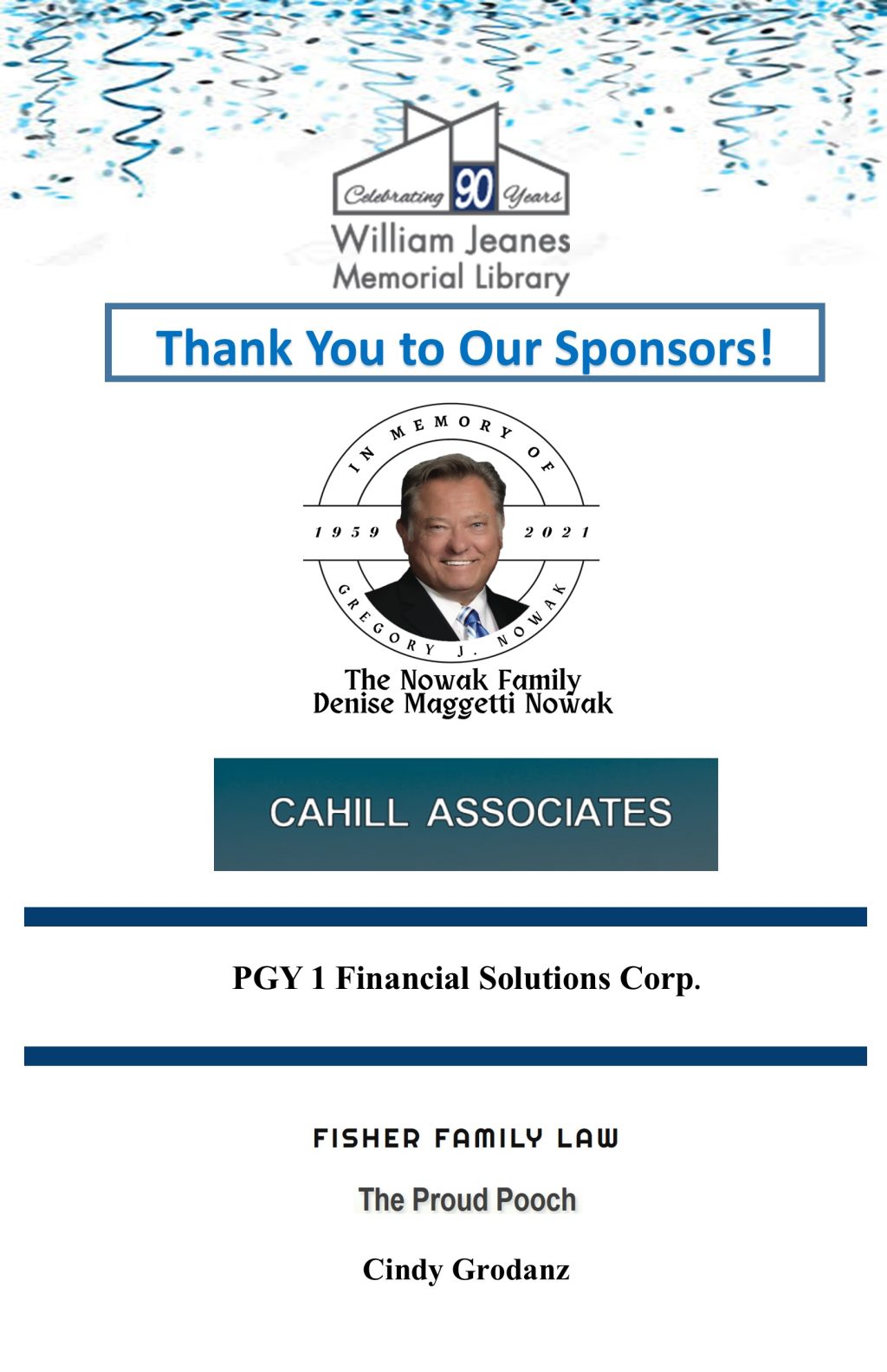 Thank You to our Wine and Cheese 2024 Sponsors and In-Kind Donors ...